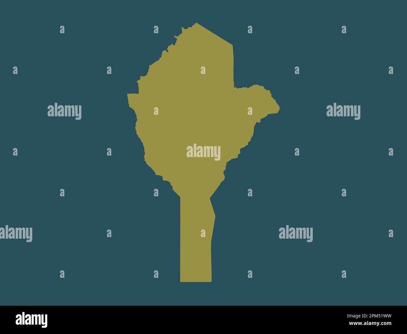 Eastern, region of Uganda. Solid color shape Stock Photo - Alamy