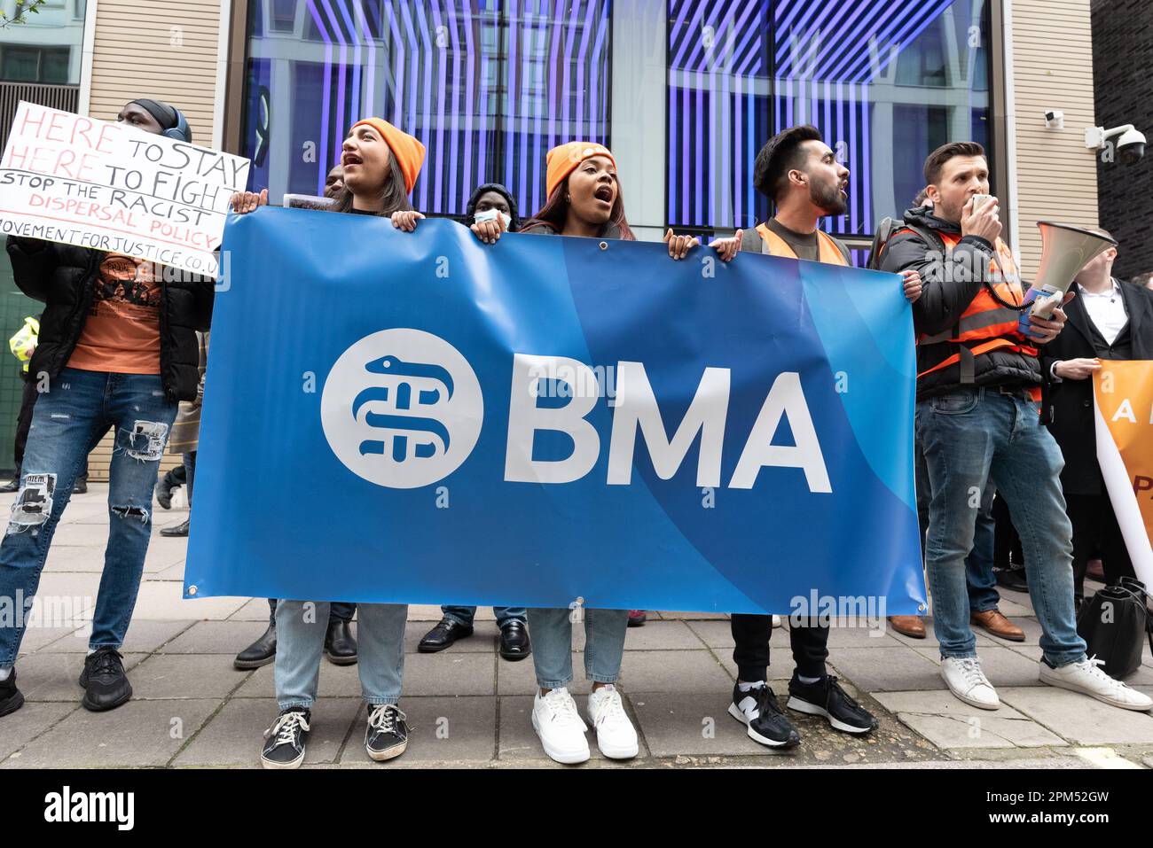 London, UK. 11 April, 2023. National Health Service (NHS) junior ...