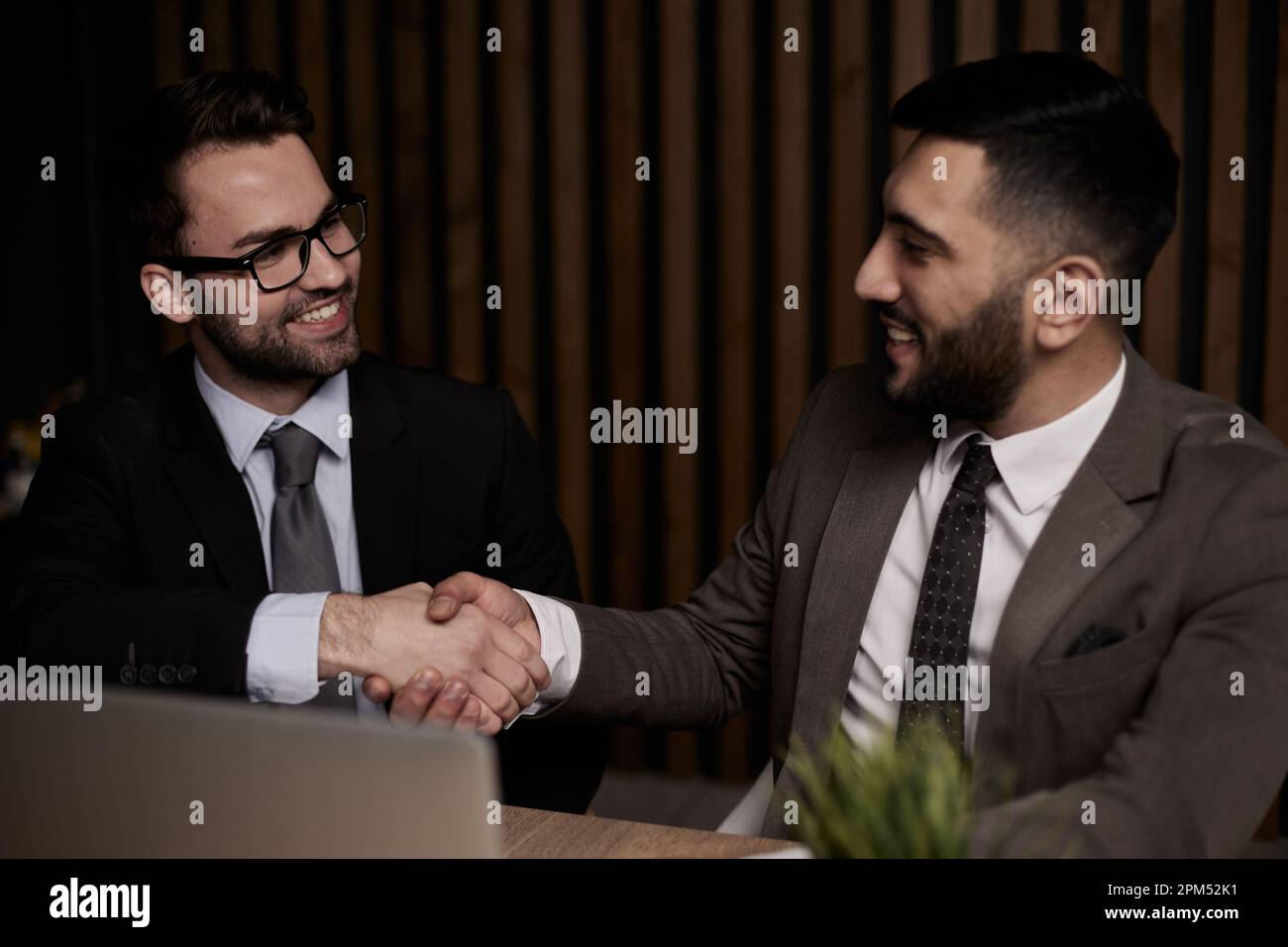 Two business people engaged hi-res stock photography and images - Alamy