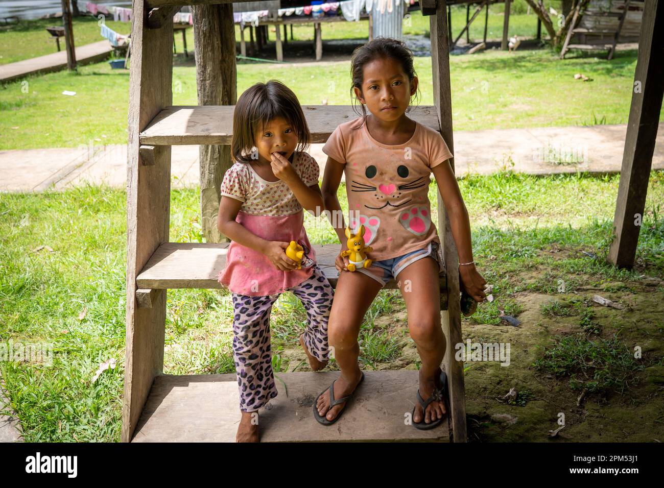 Faces of Peru: Life on the Amazon Stock Photo - Alamy