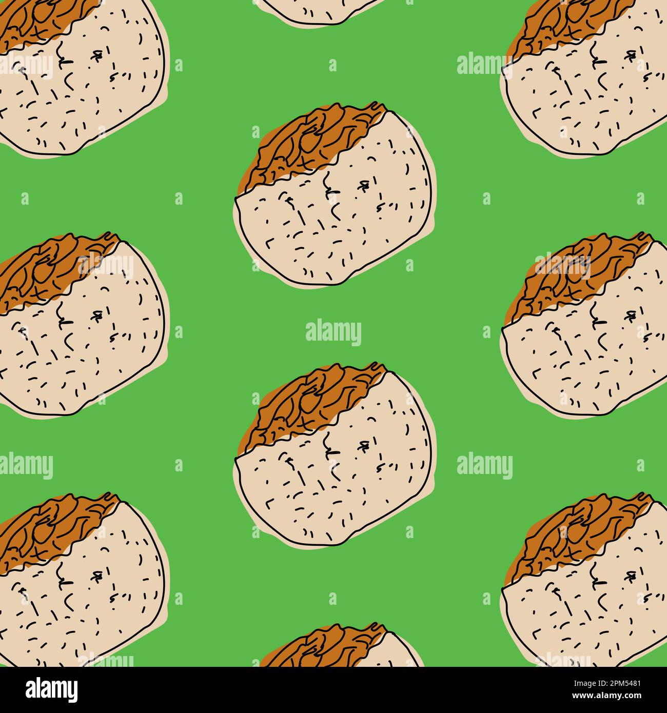 Shawarma Kebab pattern fast food. Seamless pattern. Concept of doner kebab, street food ...