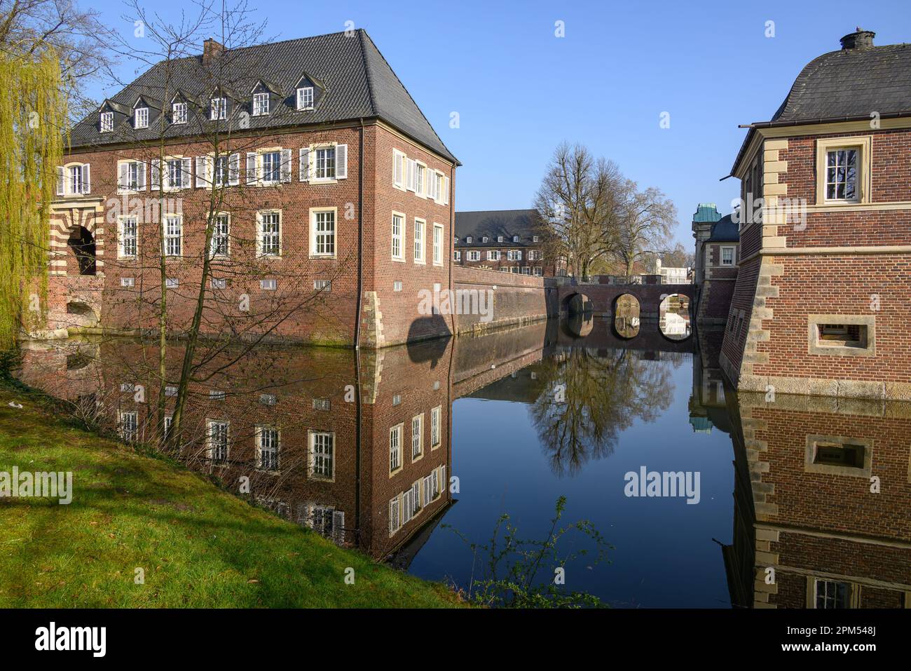 the city and the castle of Ahaus in germany Stock Photo - Alamy
