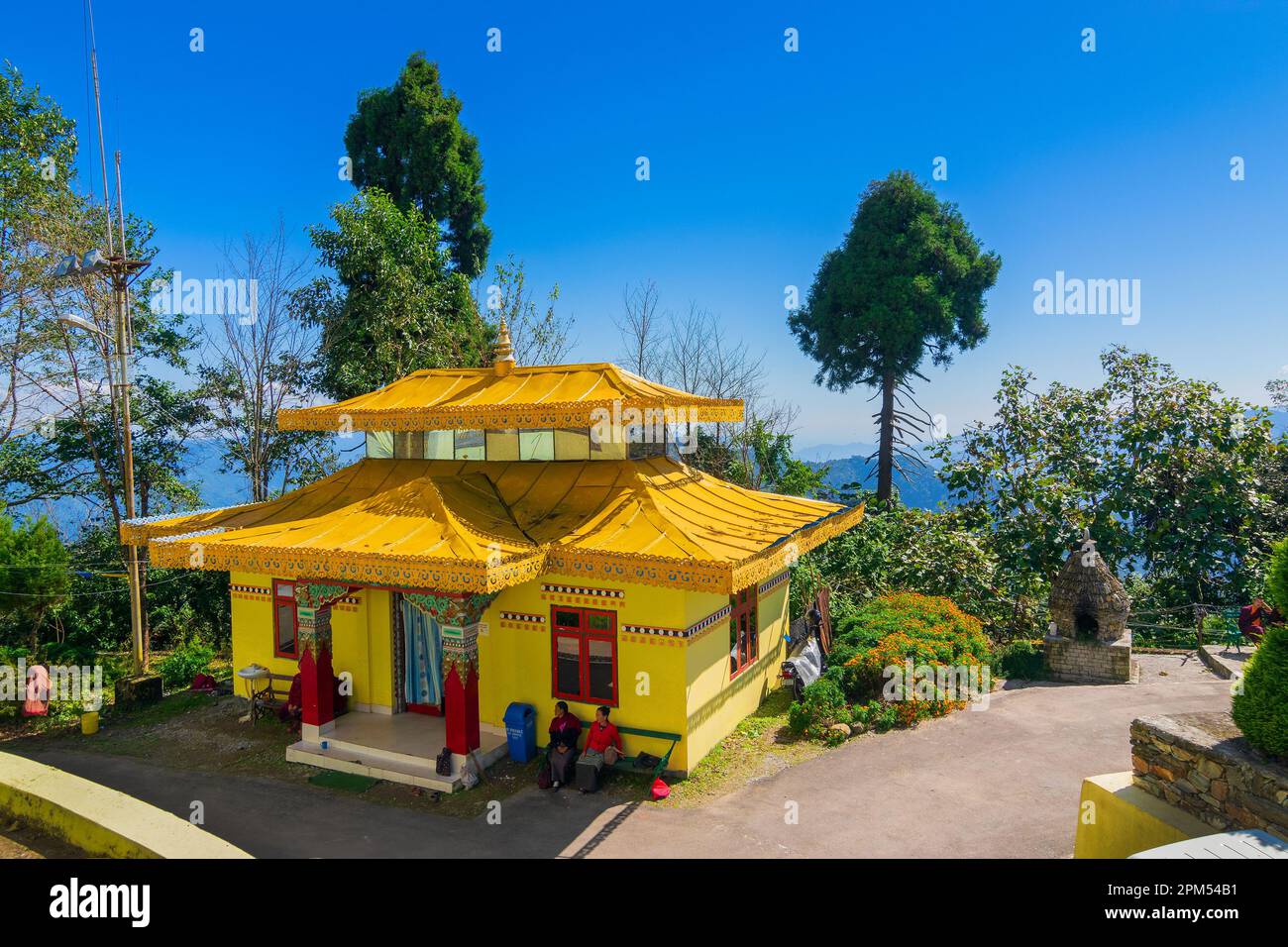 SAMDUPTSE. SIKKIM / INDIA - OCTOBER 10TH, 2016 : View of Samdruptse ...