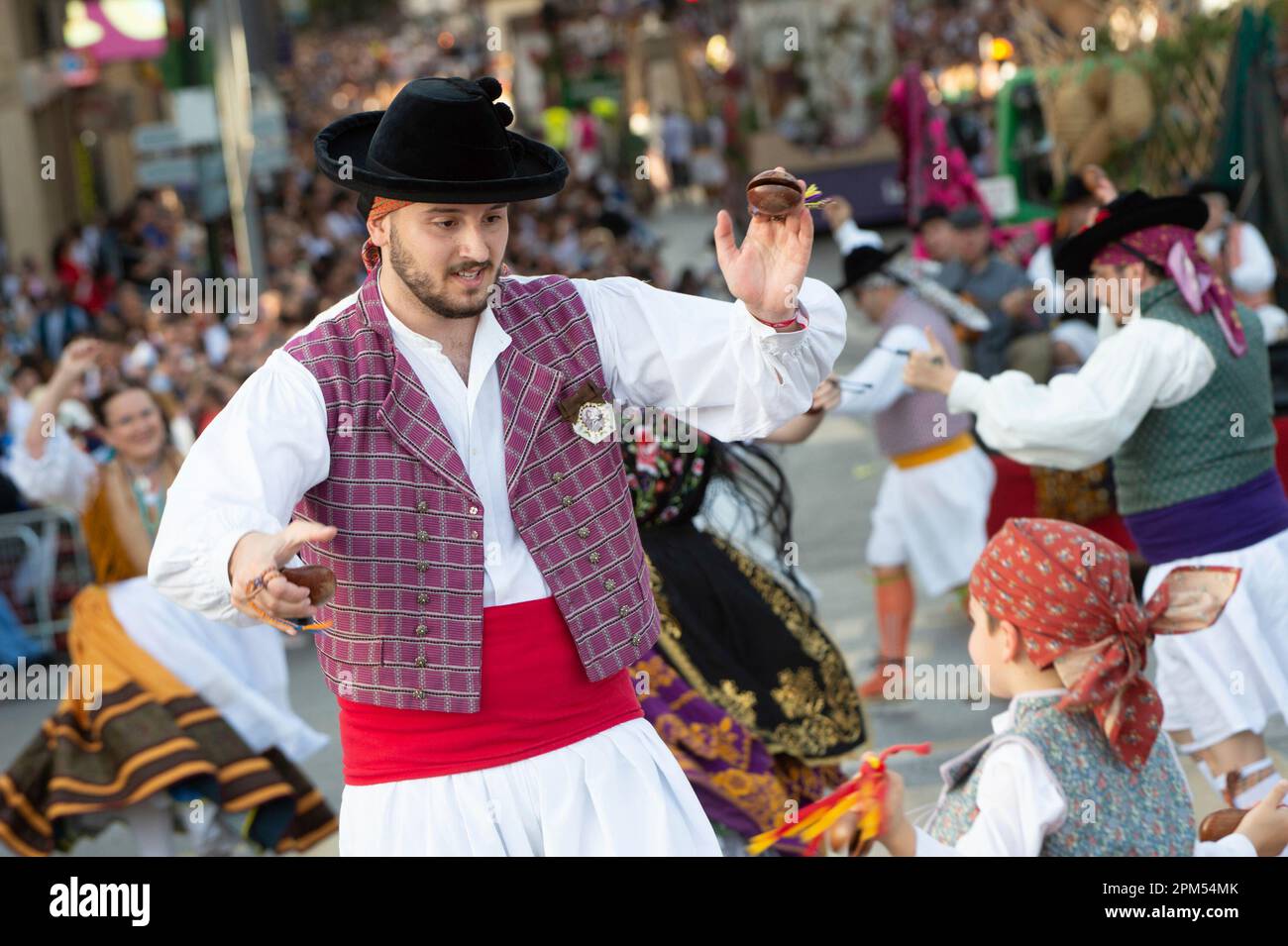 A huertano during the parade of the Bando de la Huerta, on April 11 ...
