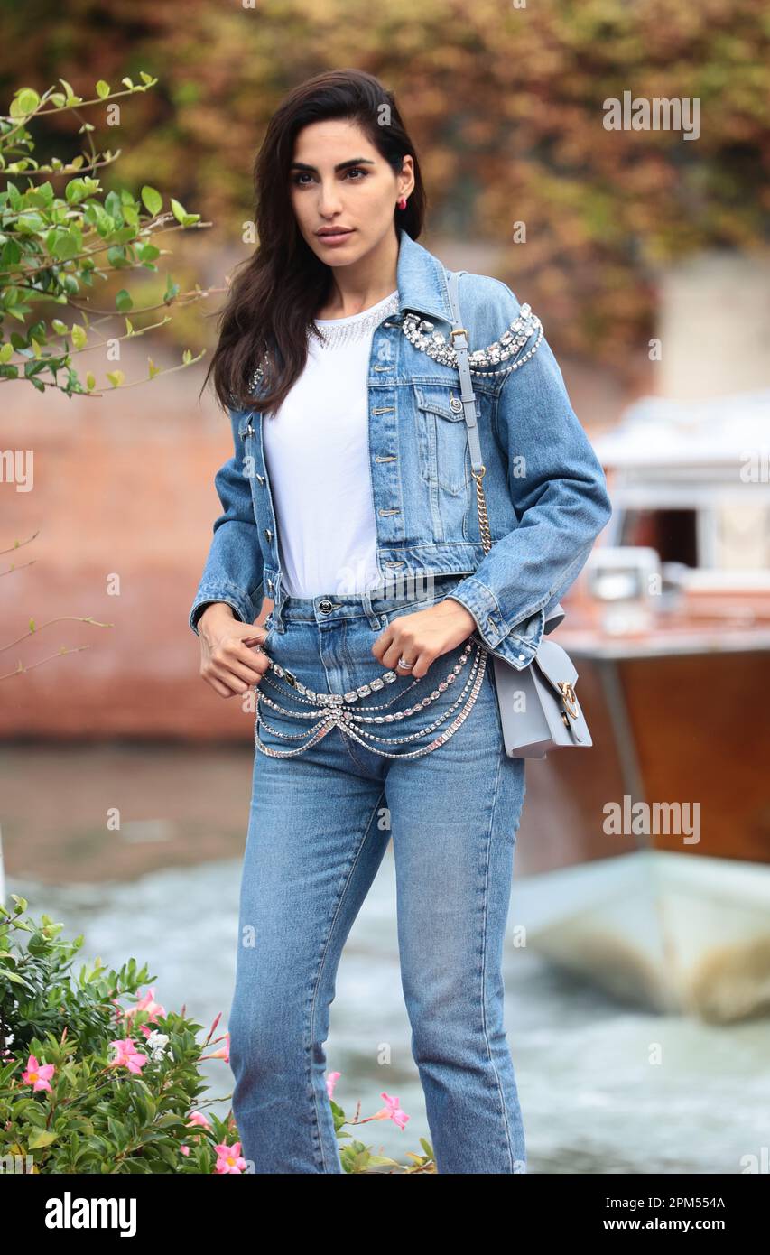 VENICE, ITALY - SEPTEMBER 07: Farnoush Hamidian arrives at the Hotel ...