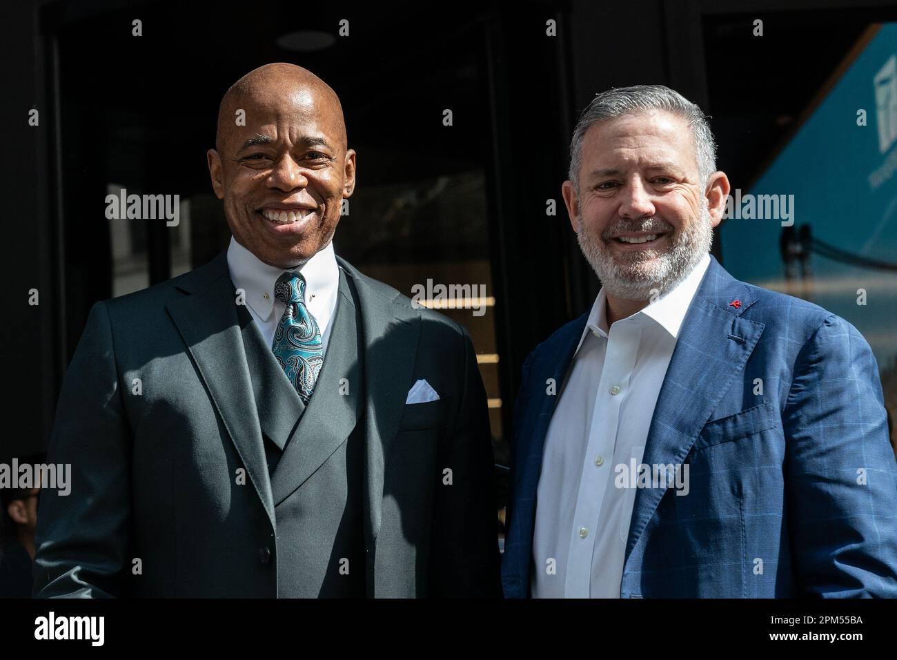 New York, USA. 11th Apr, 2023. AMayor Eric Adams and President adn CEO ...