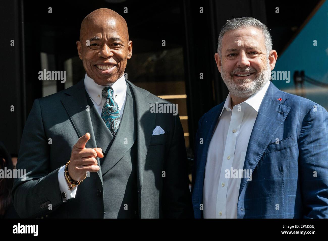 New York, USA. 11th Apr, 2023. Mayor Eric Adams and President adn CEO ...