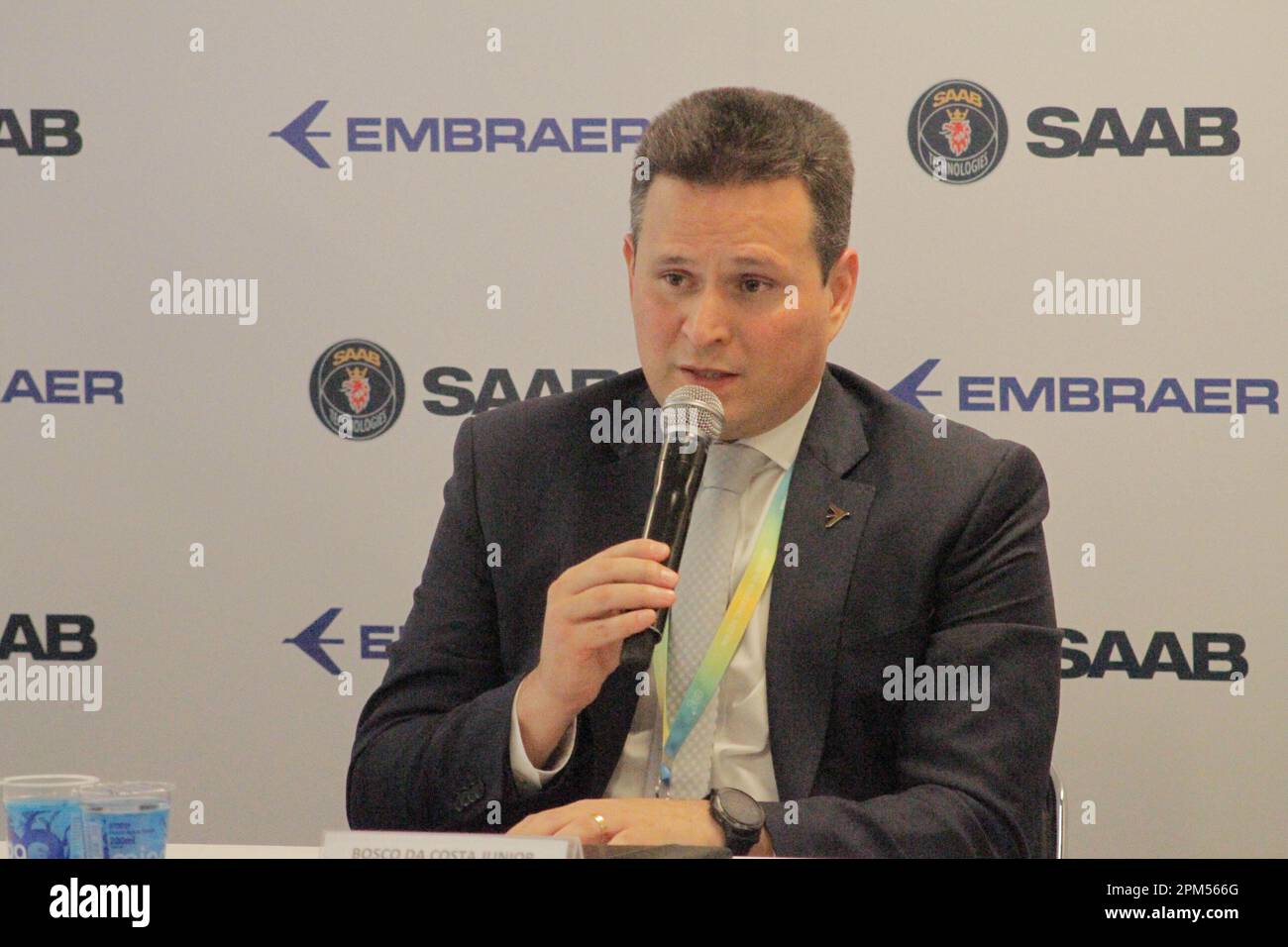 Rio De Janeiro, Brazil. 11th Apr, 2023. Embraer and Saab sign a ...