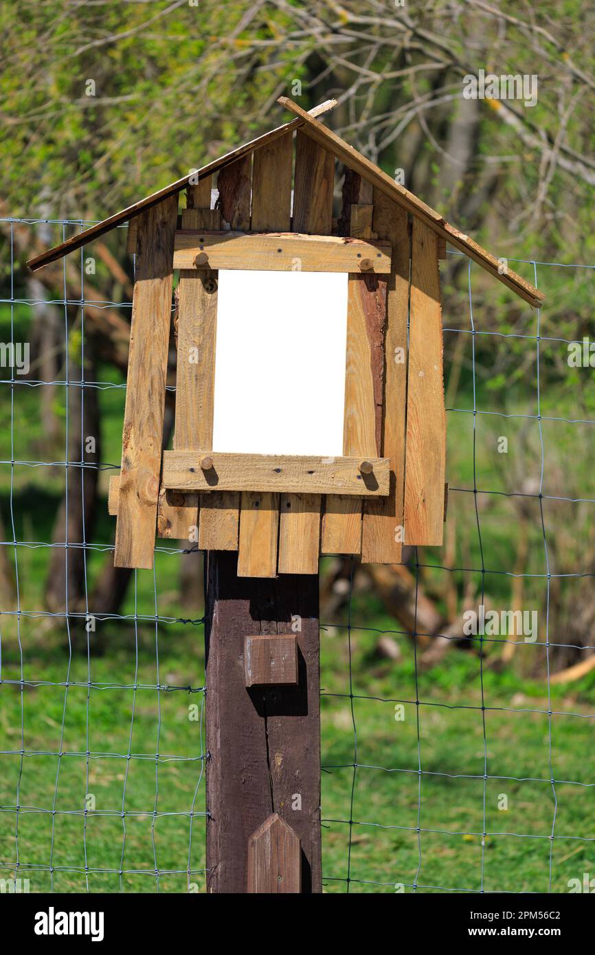 Information boards, signs, billboards in the city Stock Photo - Alamy