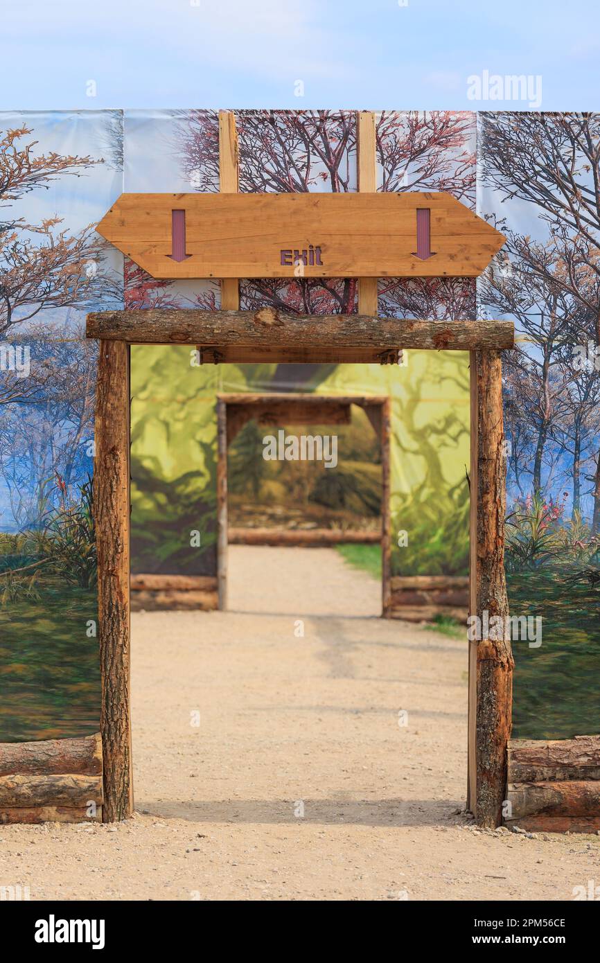 Information boards, signs, billboards in the city Stock Photo - Alamy