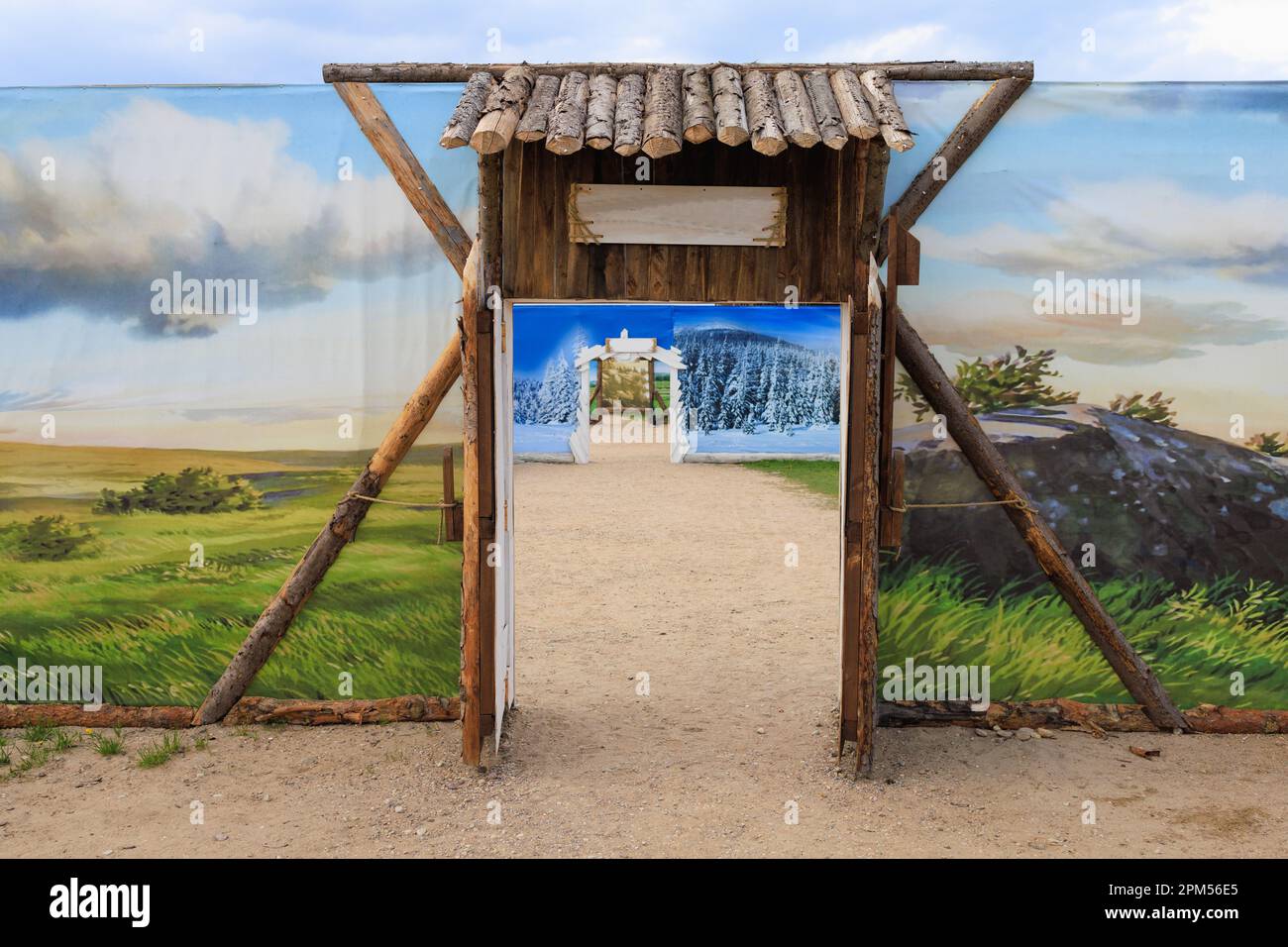Information boards, signs, billboards in the city Stock Photo - Alamy