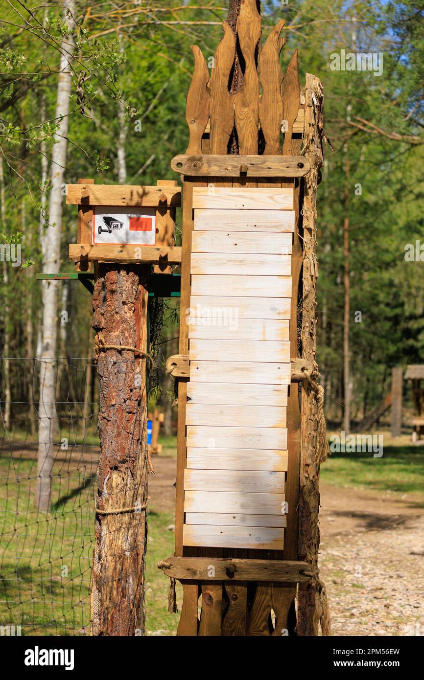 Information boards, signs, billboards in the city Stock Photo - Alamy