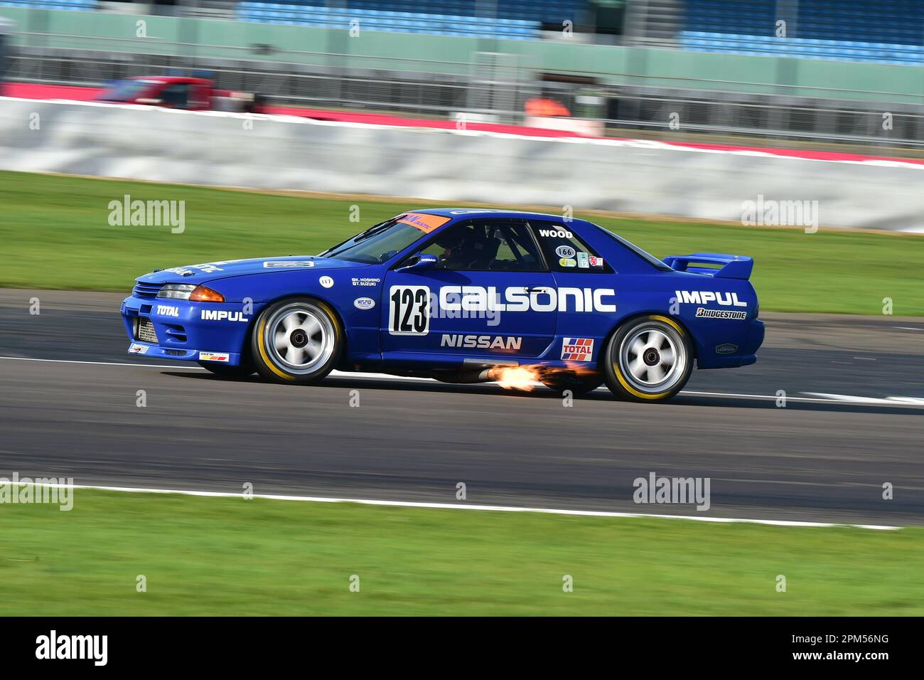 Nice flames, Ric Wood, Nissan Skyline GT-R, An hour of racing for a ...