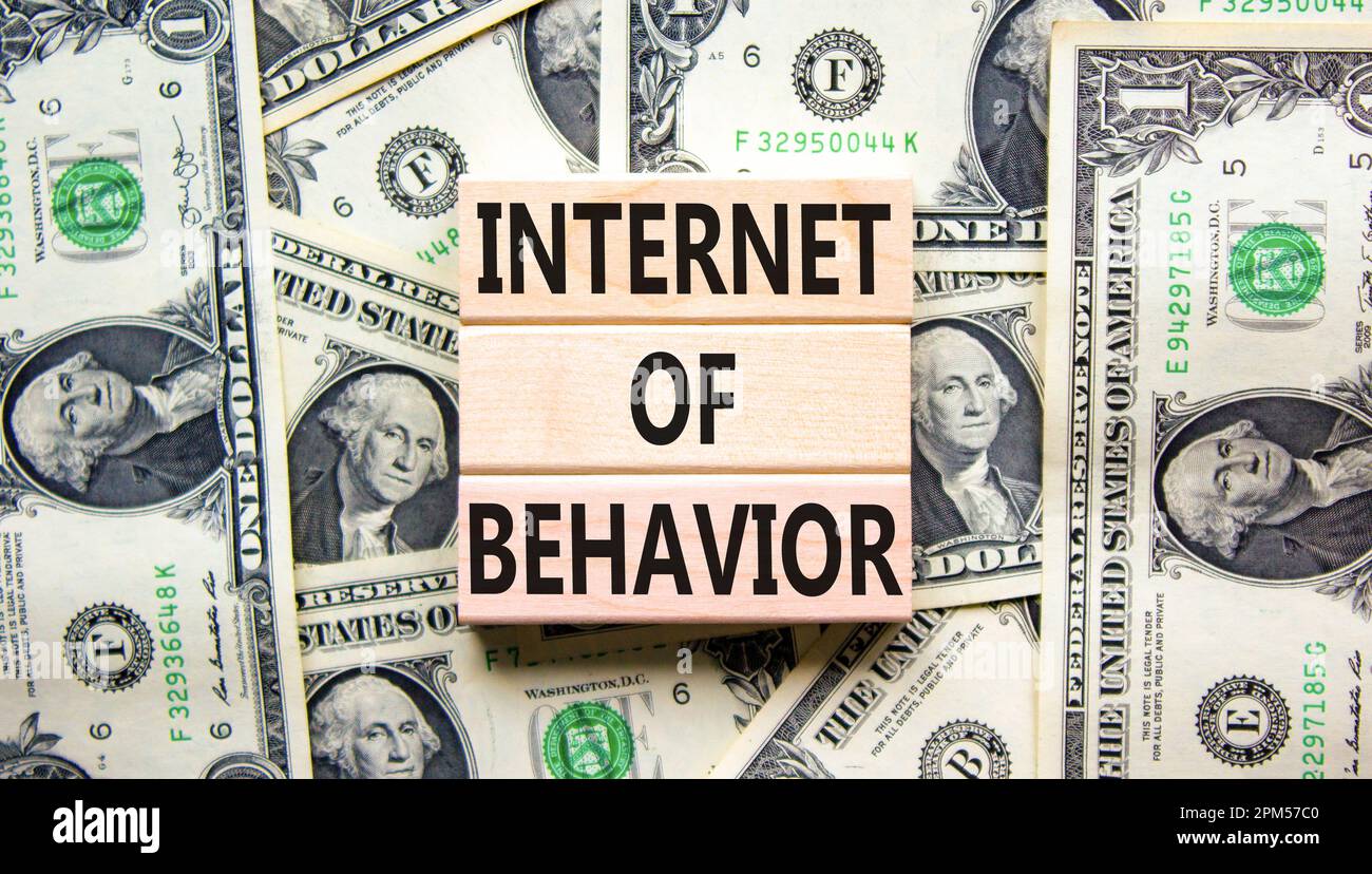 Internet of behavior symbol. Concept words Internet of behavior on ...