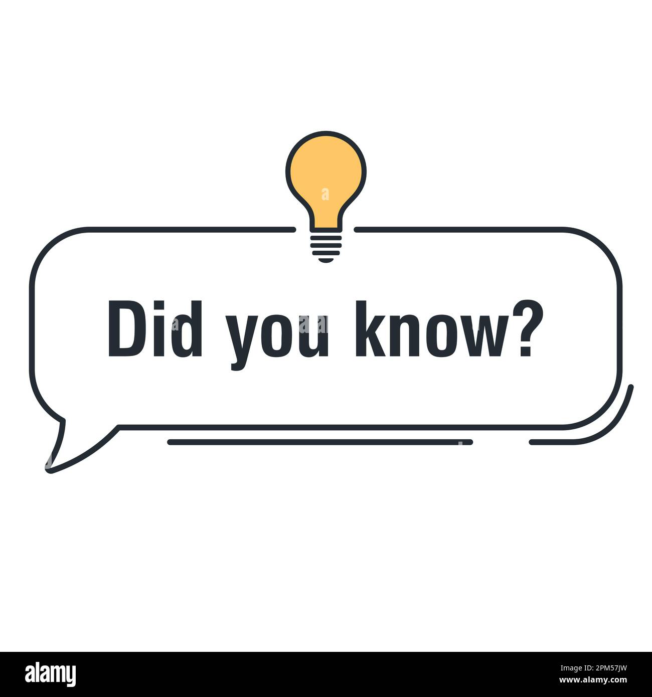 Did you know banner design. Design template with message speech bubble ...