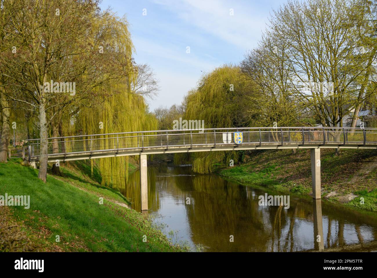 the city of vreden at the berkel river in germany Stock Photo - Alamy