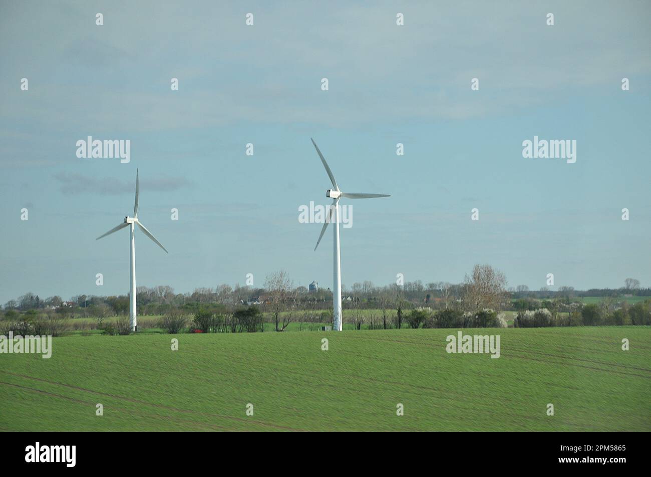 Kolding/ Denmark./ 24 APRIL 2022/Danish green energy wind turbines and ...