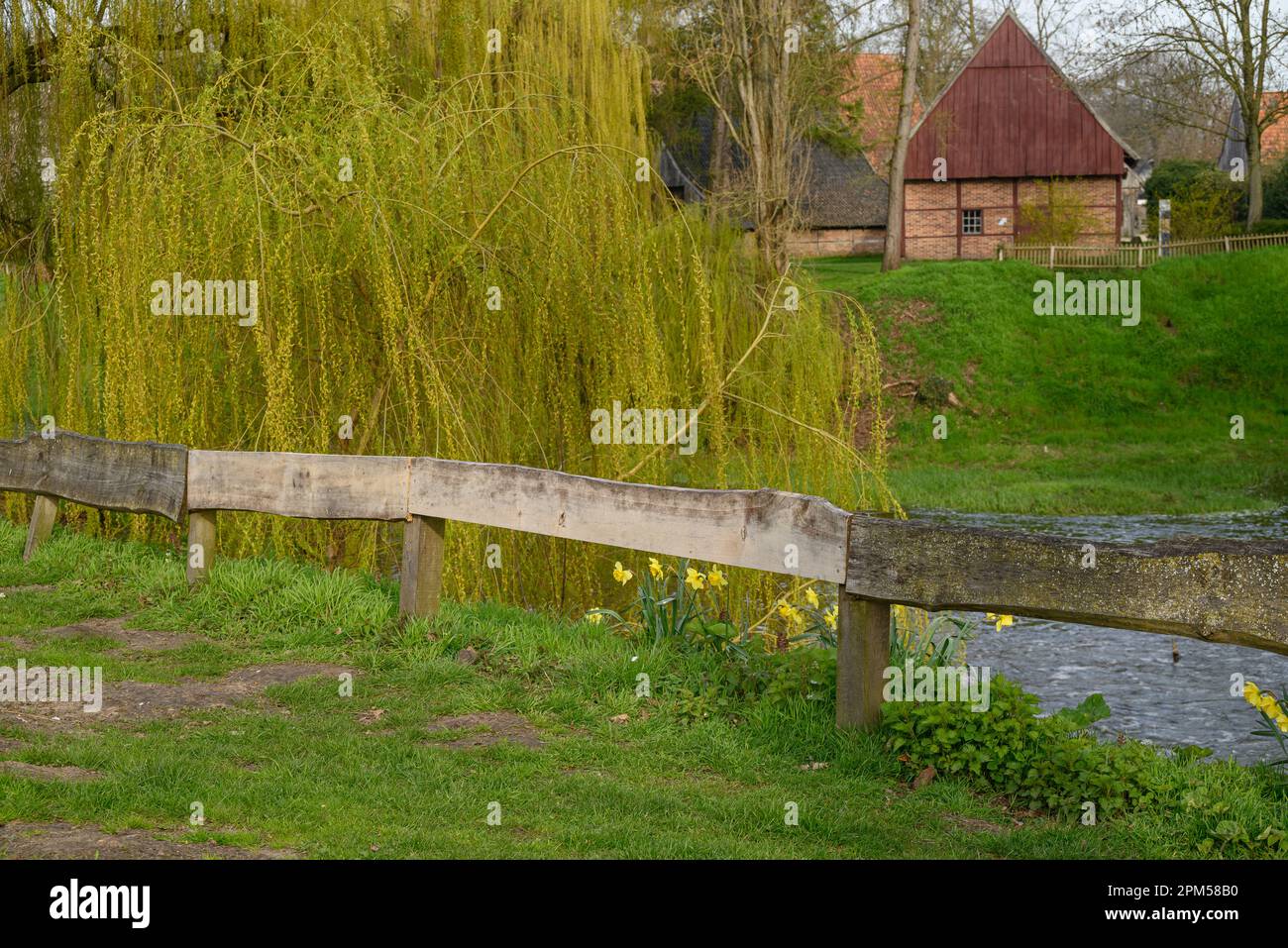 the city of vreden at the berkel river in germany Stock Photo - Alamy