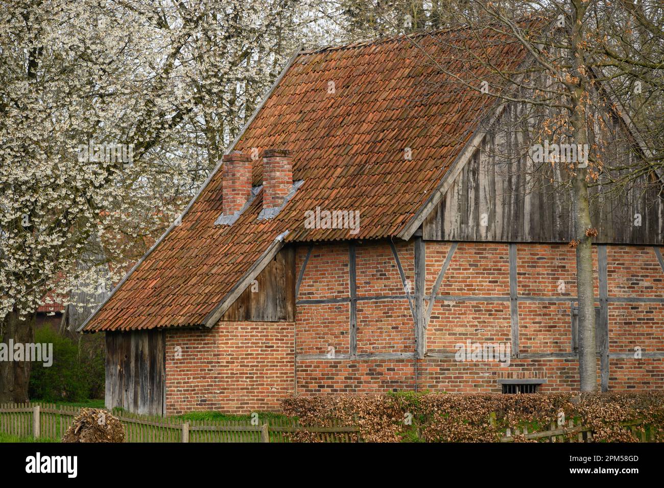 the city of vreden at the berkel river in germany Stock Photo - Alamy