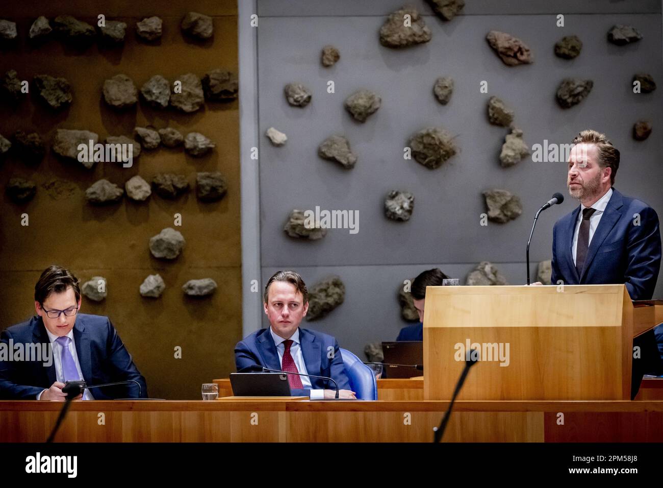 THE HAGUE - Henk Nijboer and Pieter Grinwis and Hugo de Jonge Minister ...