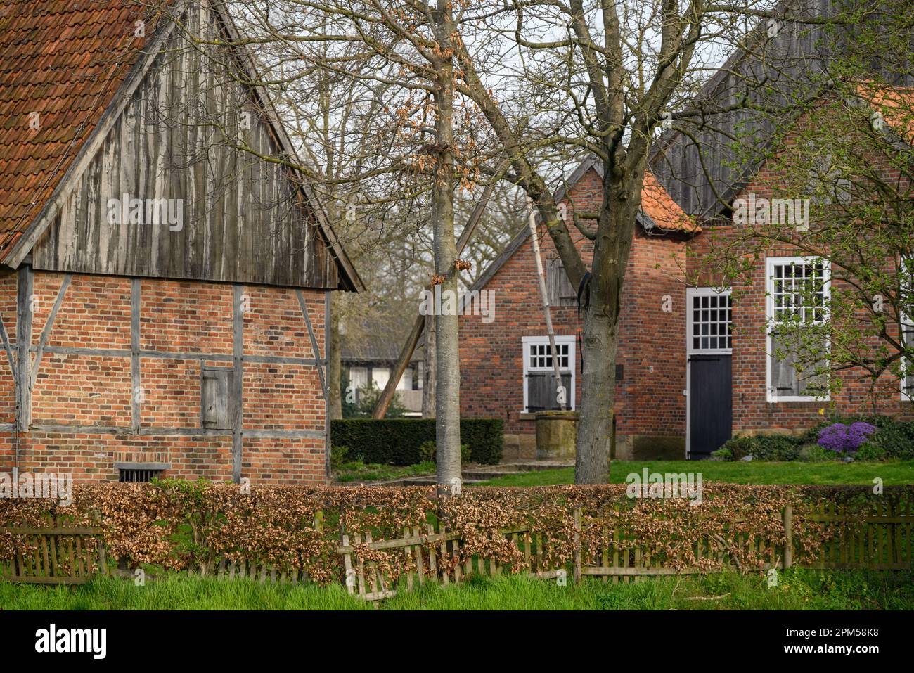 the city of vreden at the berkel river in germany Stock Photo - Alamy