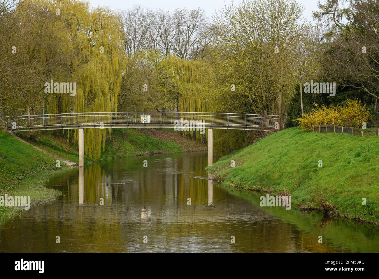 the city of vreden at the berkel river in germany Stock Photo - Alamy