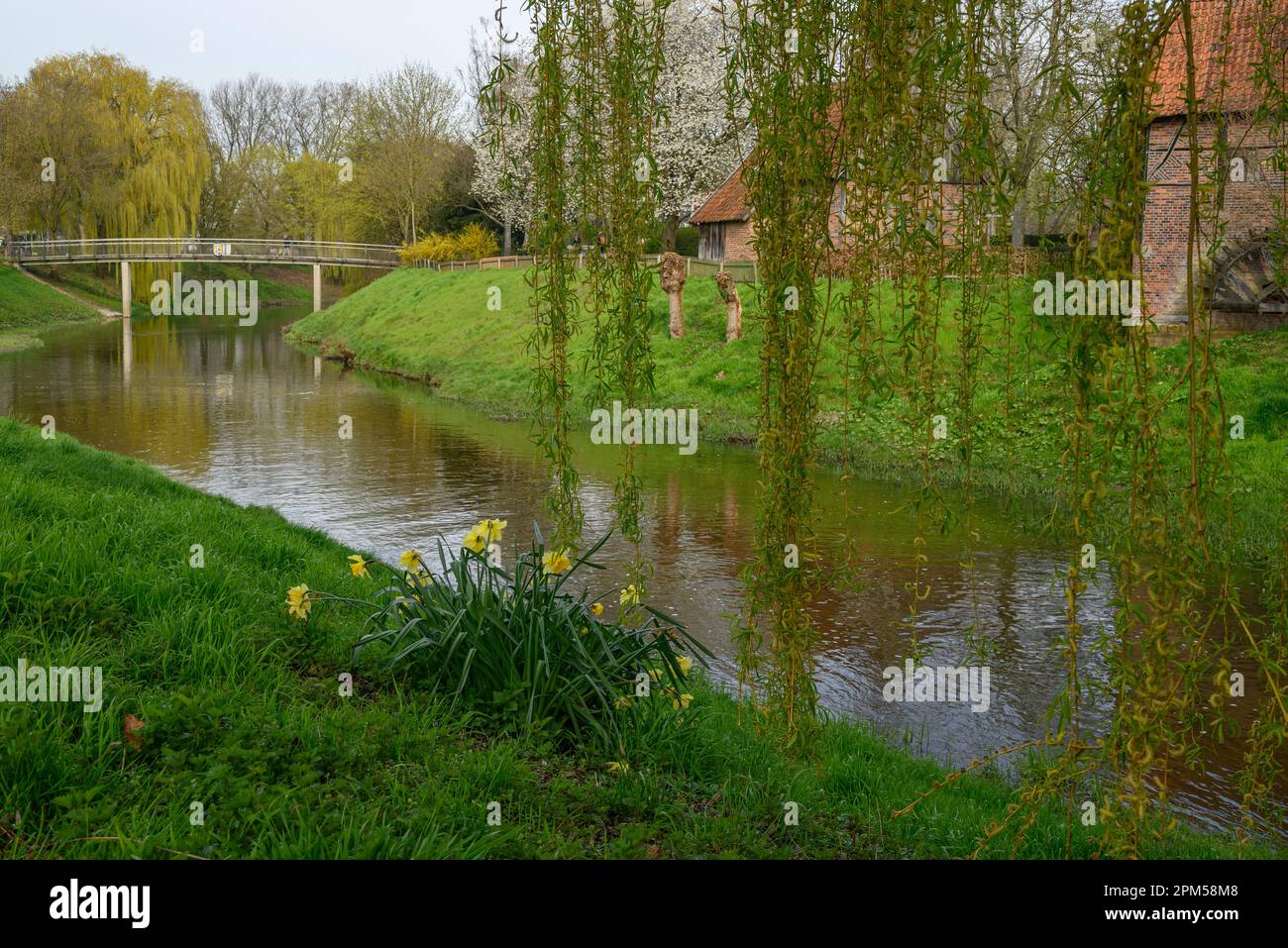 the city of vreden at the berkel river in germany Stock Photo - Alamy