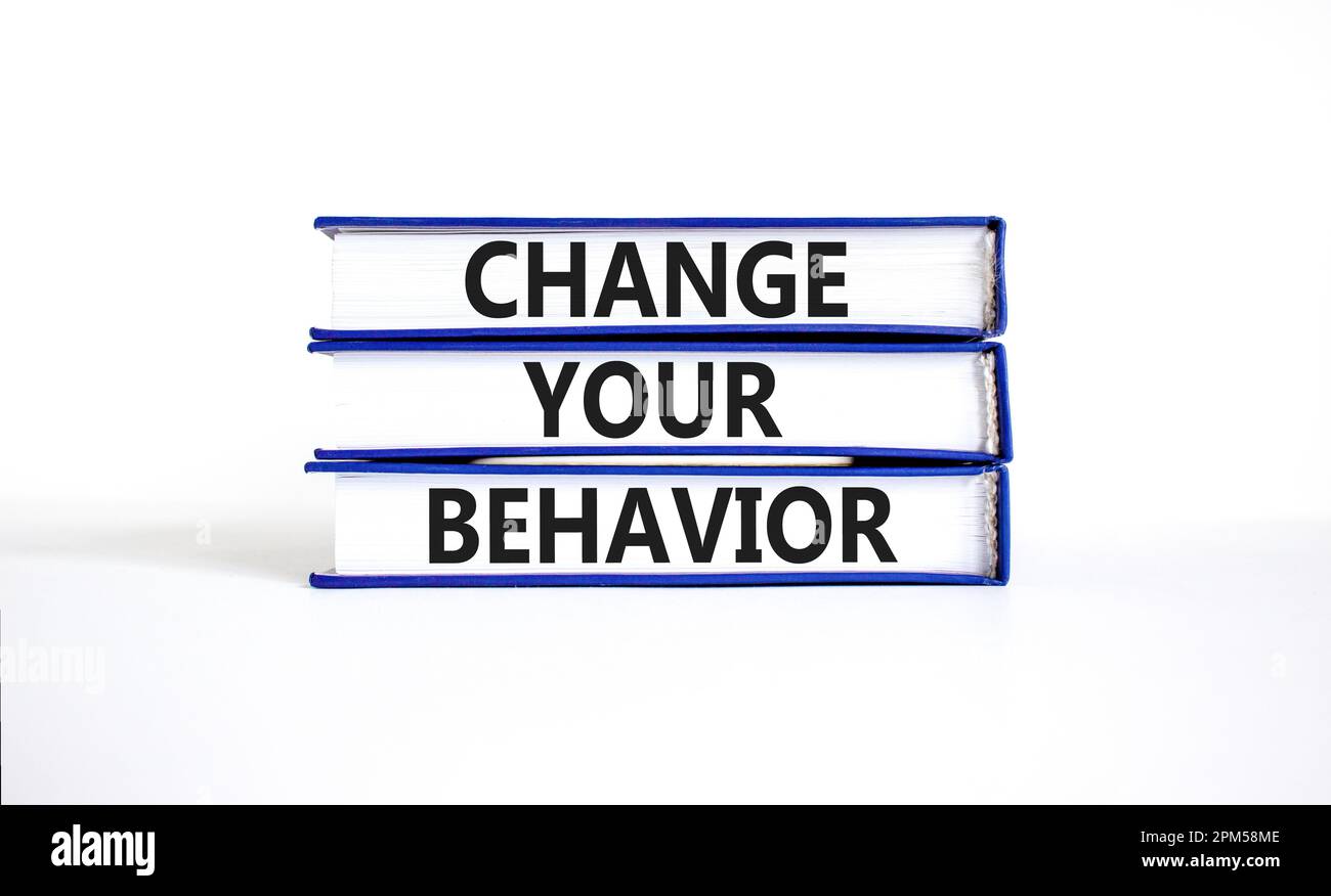 Motivation and Change your behavior symbol. Concept words Change your ...