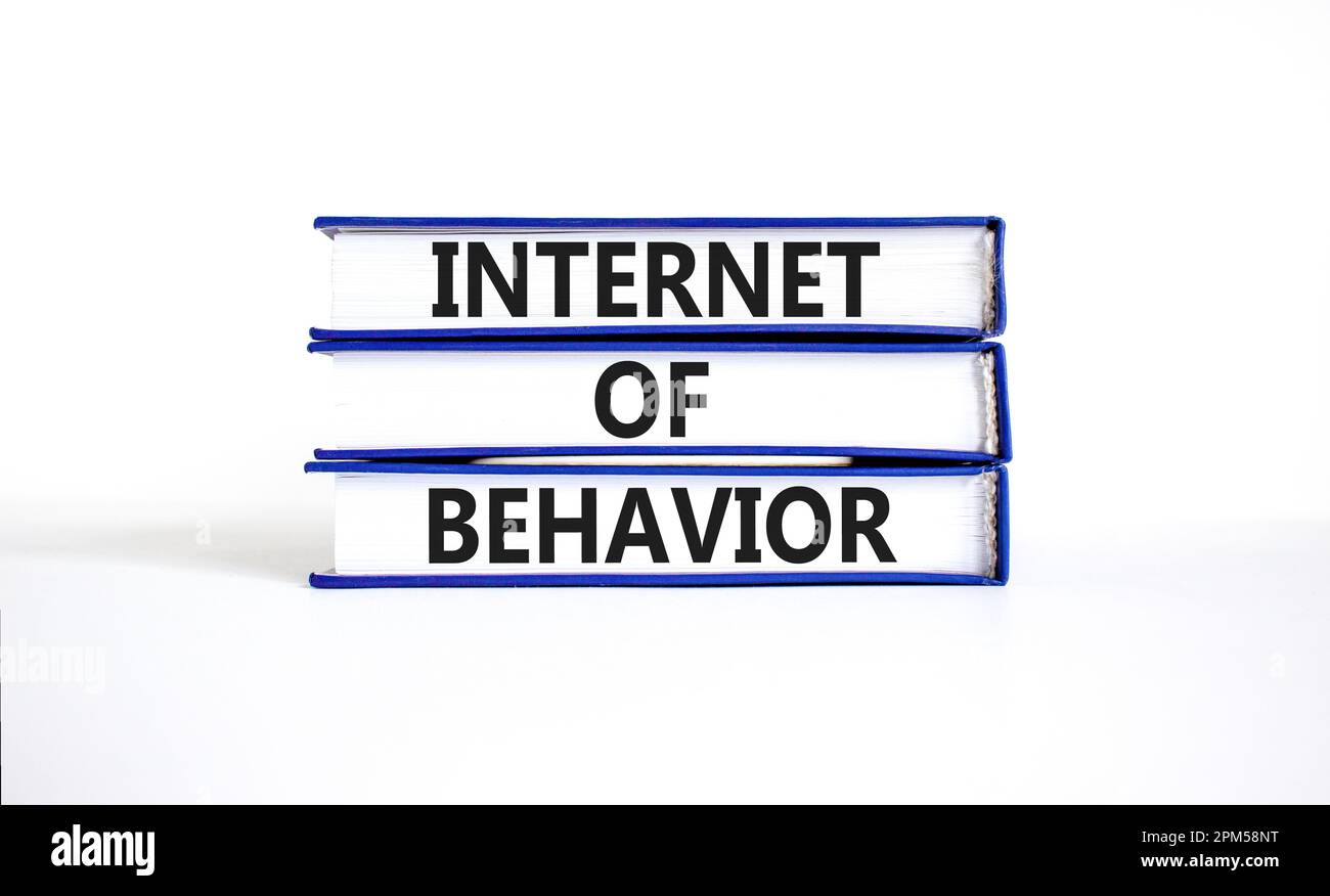Internet of behavior symbol. Concept words Internet of behavior on ...