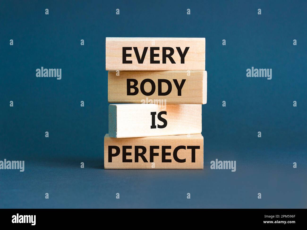 Every body is perfect symbol. Concept words Every body is perfect on ...