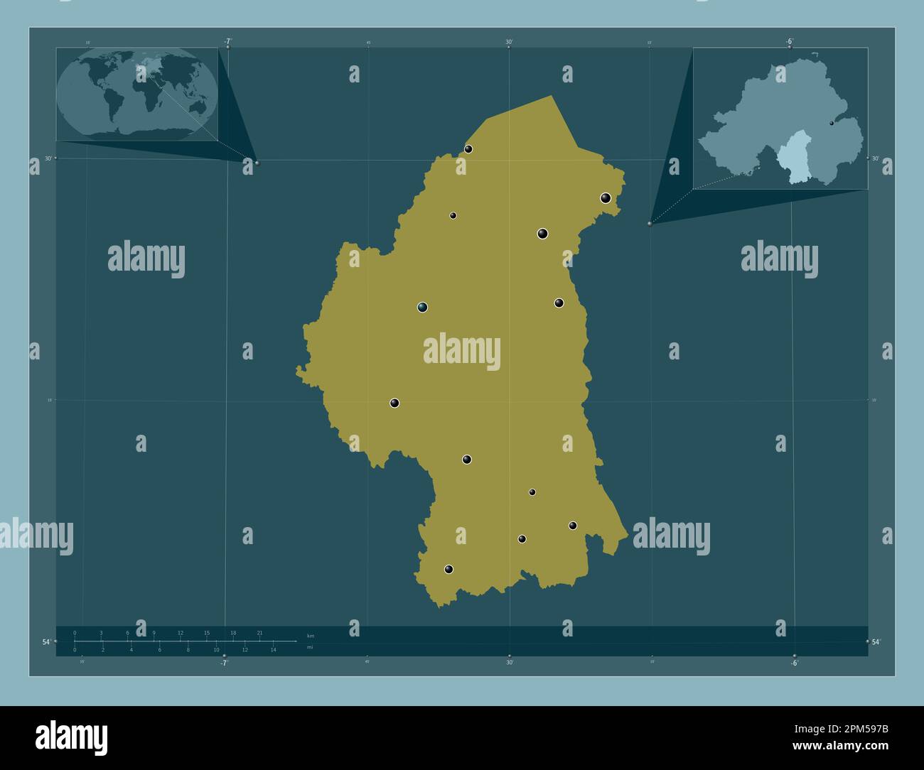 Lurgan map hi-res stock photography and images - Alamy