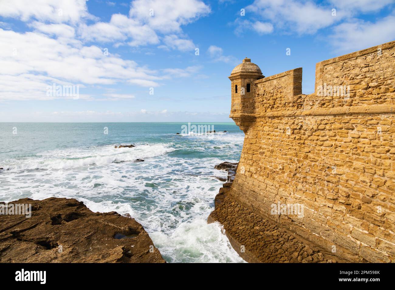 Castillo de San Sebastian and Avanzada de Sta Isabel II islands. Fort ...