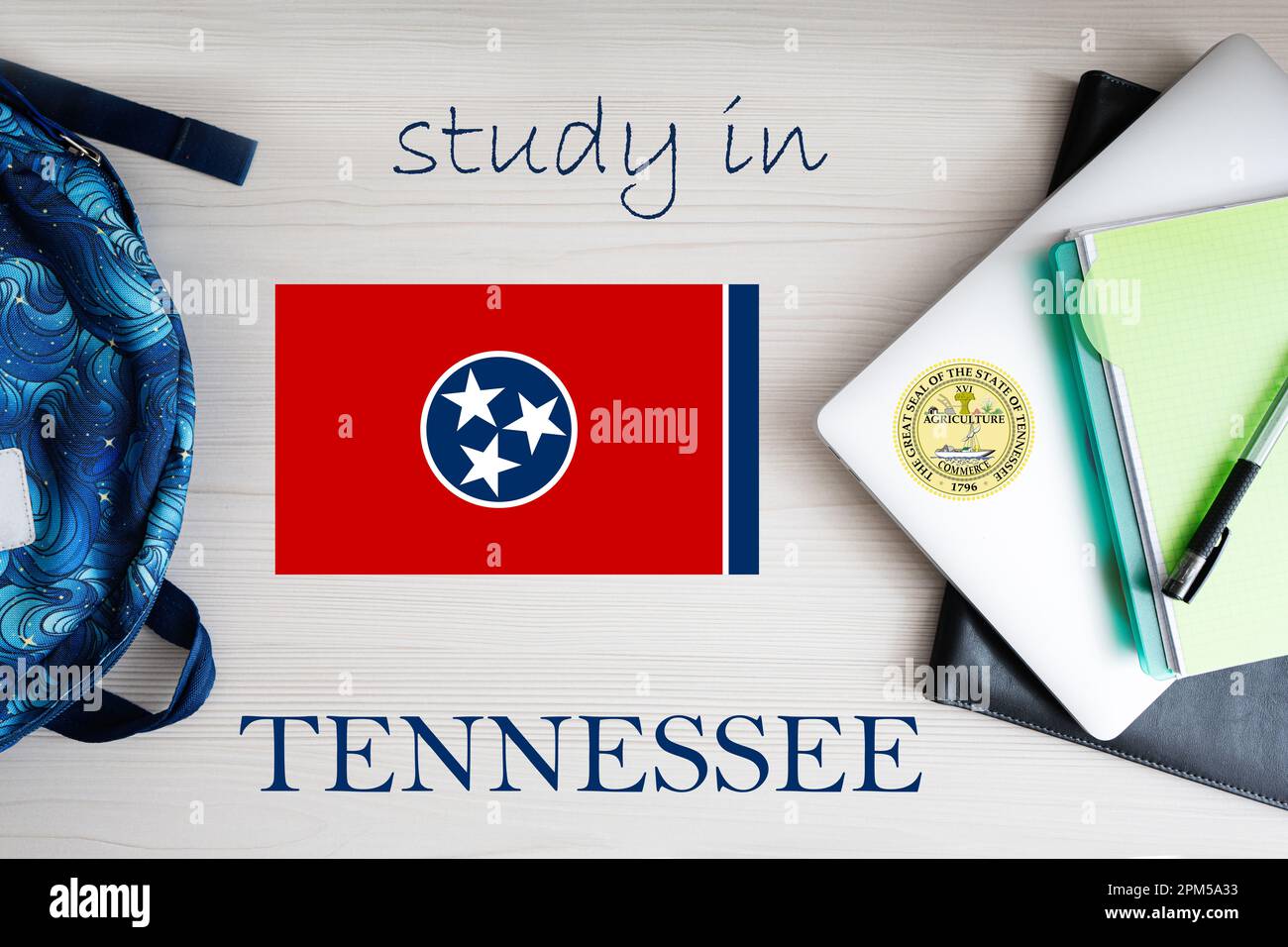 Study in Tennessee. USA state. US education concept. Learn America ...