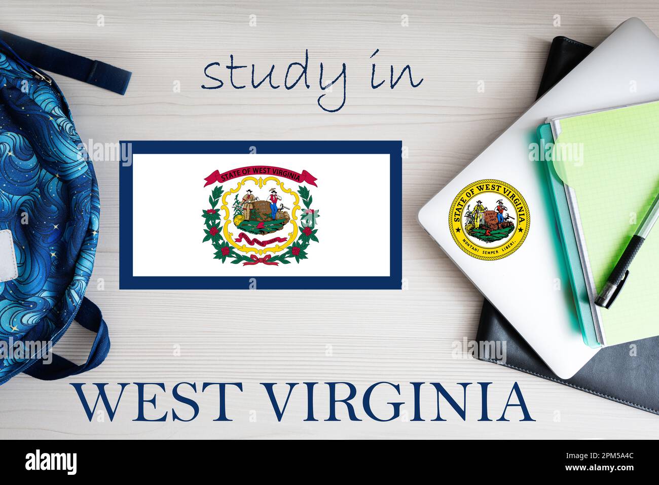 West virginia university flag hi-res stock photography and images - Alamy