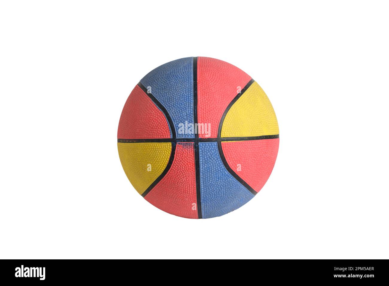 Tricolor basketball white background, isolate Stock Photo - Alamy