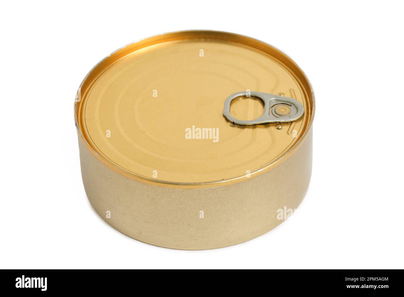 Can of canned food white background Stock Photo - Alamy
