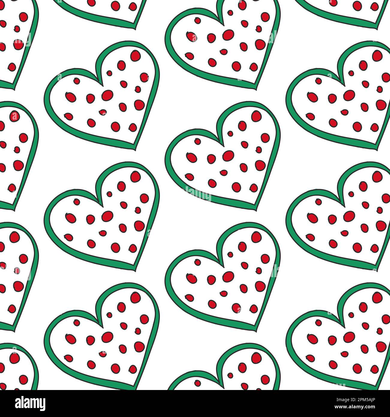 Seamless pizza pattern. Hand drawn pizza illustrations. Vector ...
