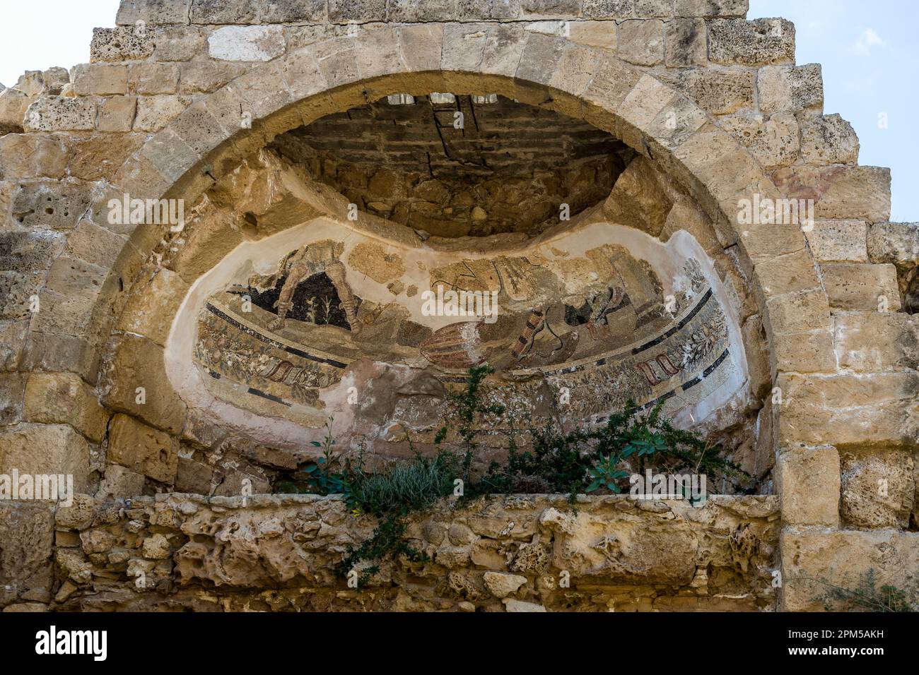 Ruins of the ancient Iron Age city-kingdom of Salamis near Agios ...