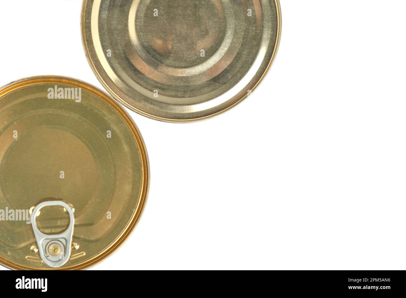 Two canned food white background, isolate Stock Photo - Alamy