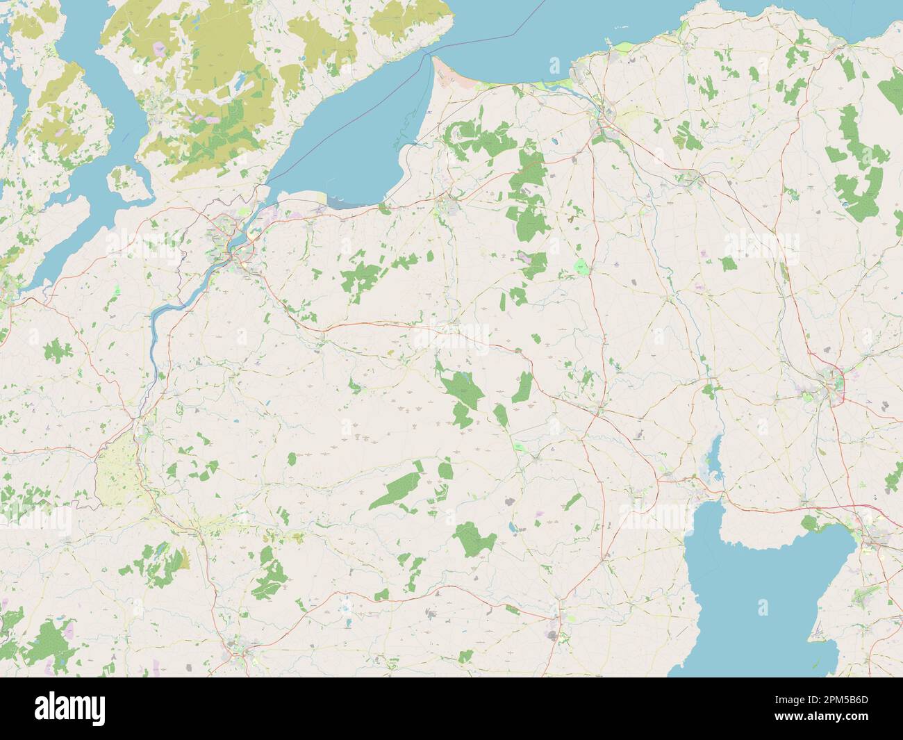 Londonderry, region of Northern Ireland. Open Street Map Stock Photo ...