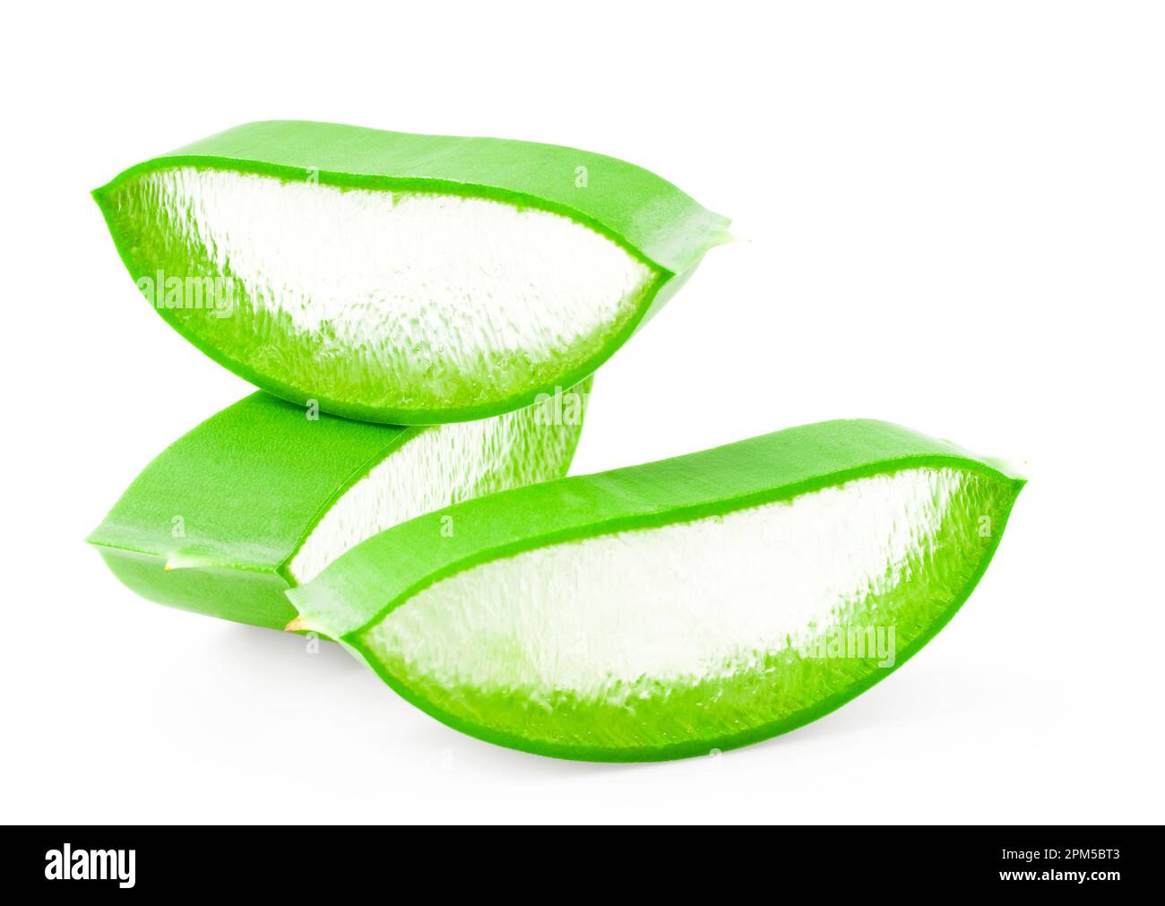 aloe vera fresh leaf isolated on white background Stock Photo - Alamy