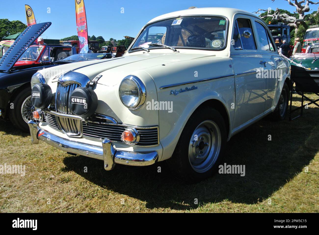 A 1962 Riley 1.5 car parked on display at the 47th Historic Vehicle ...
