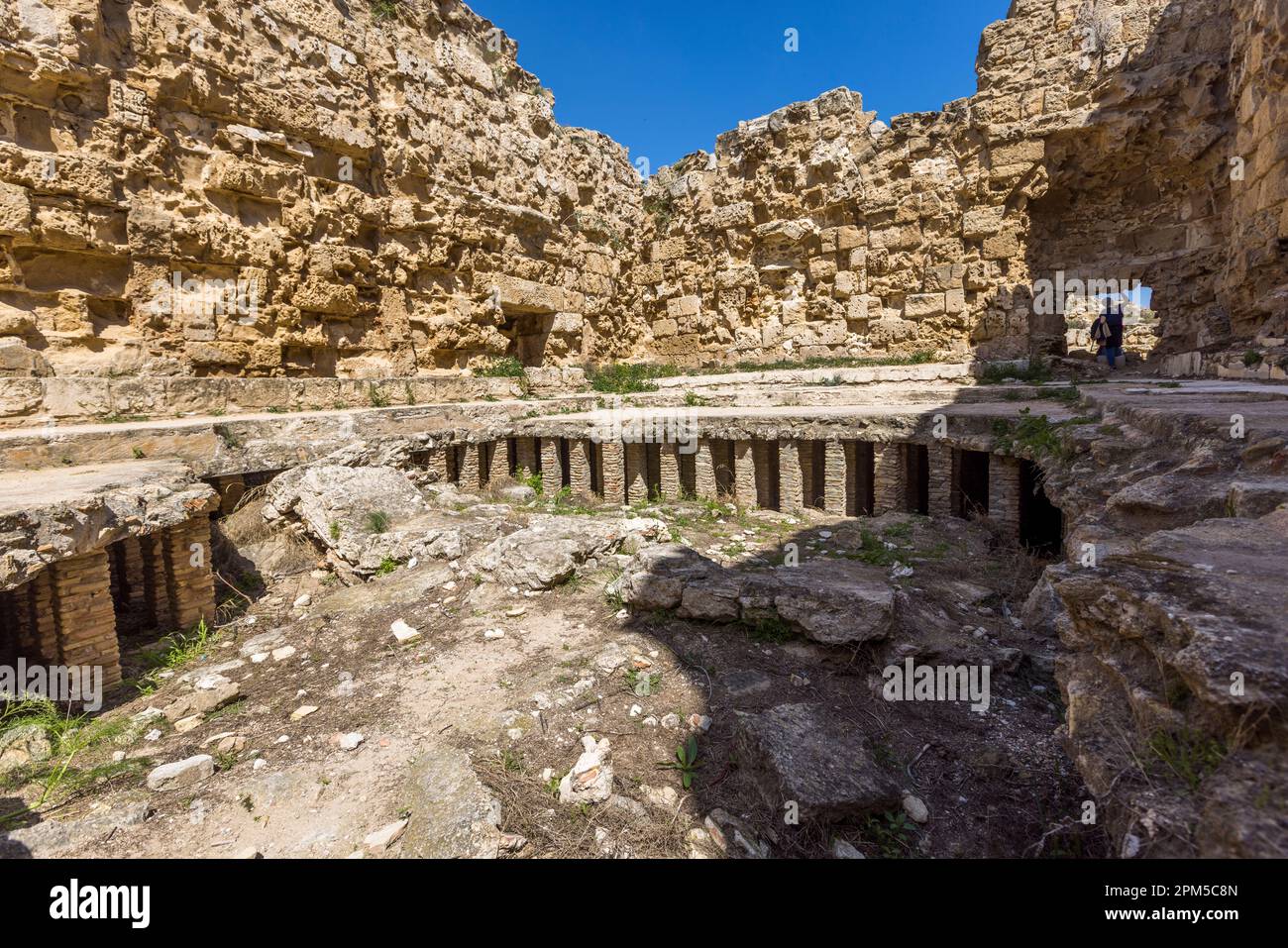 Ruins of the ancient Iron Age city-kingdom of Salamis near Agios ...