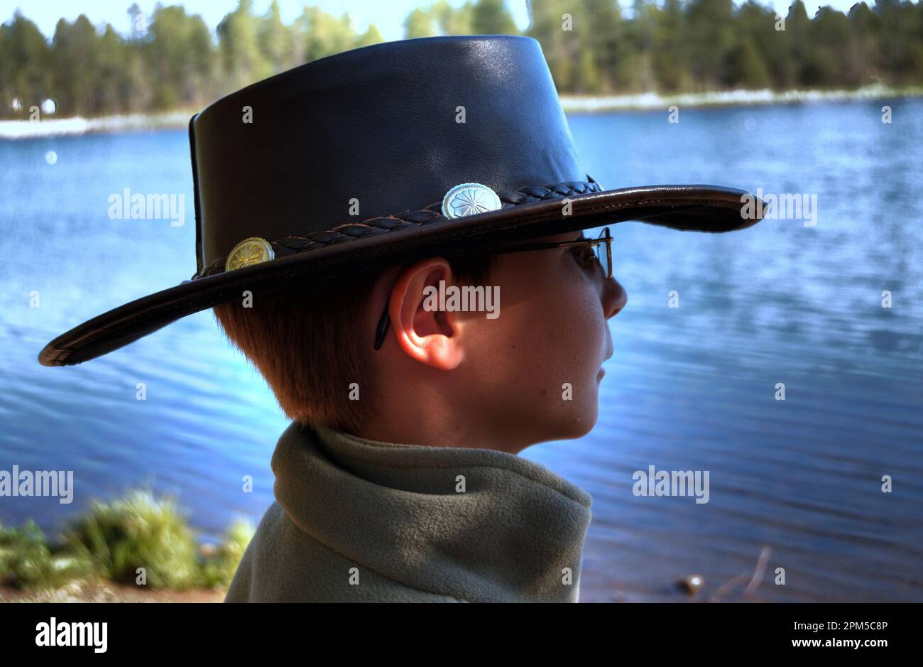 Cowboy profile face hi-res stock photography and images - Alamy