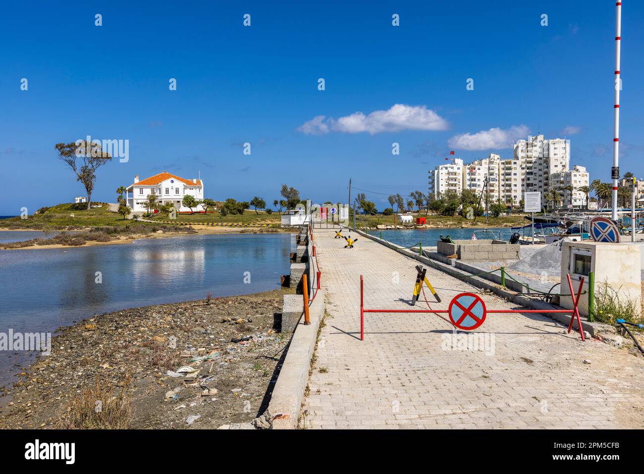 British colonial style building in Famagusta, Cyprus Stock Photo - Alamy