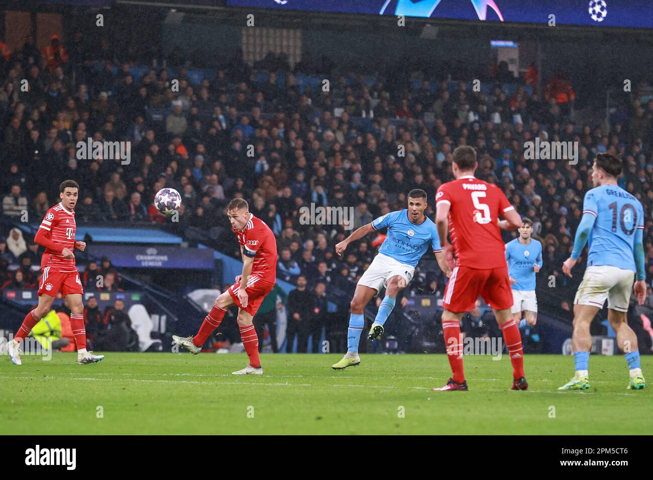 Rodri #16 of Manchester City scores a goal to make it 1-0 during the ...