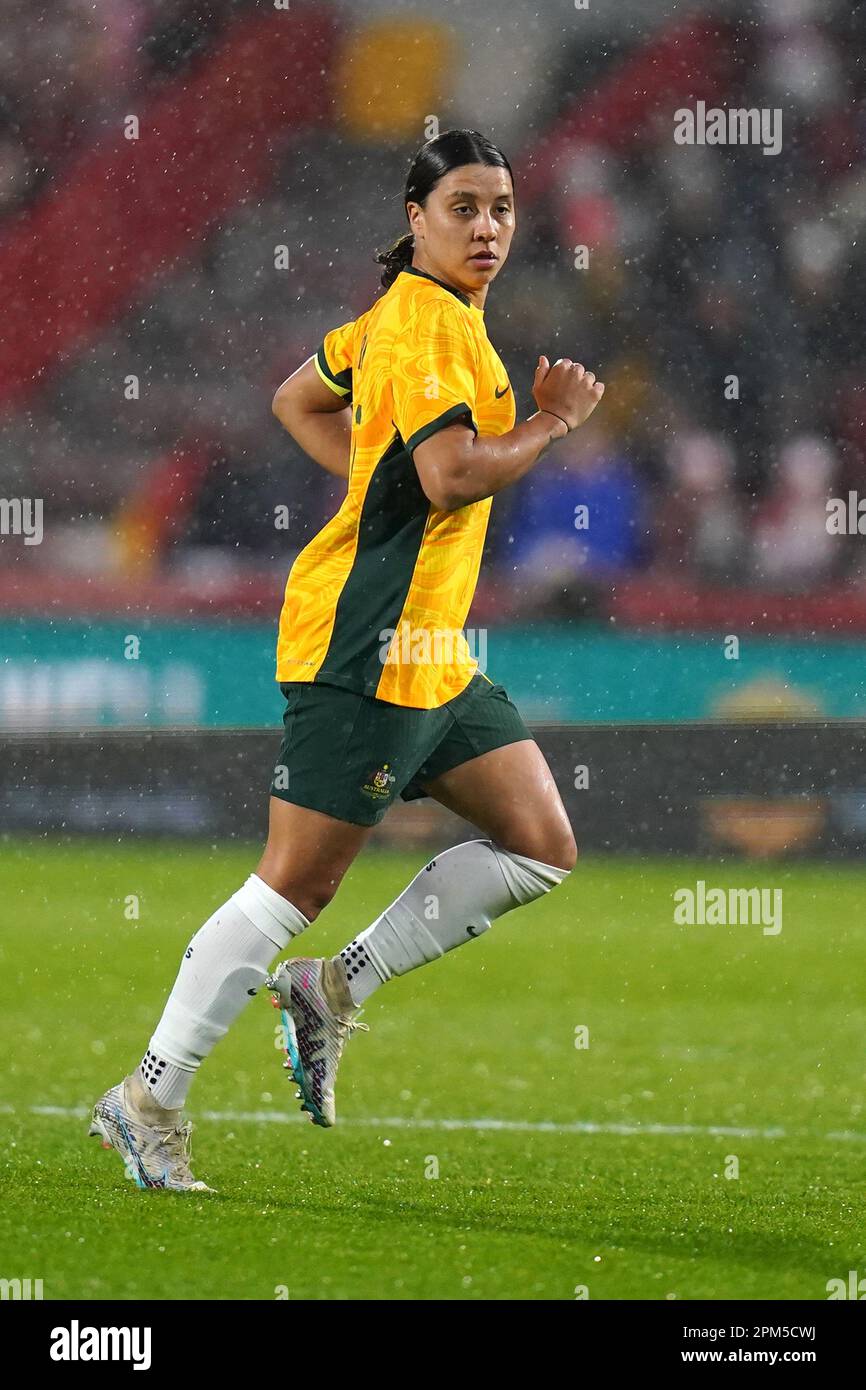 Australia's Sam Kerr in action during the Alzheimer's Society ...