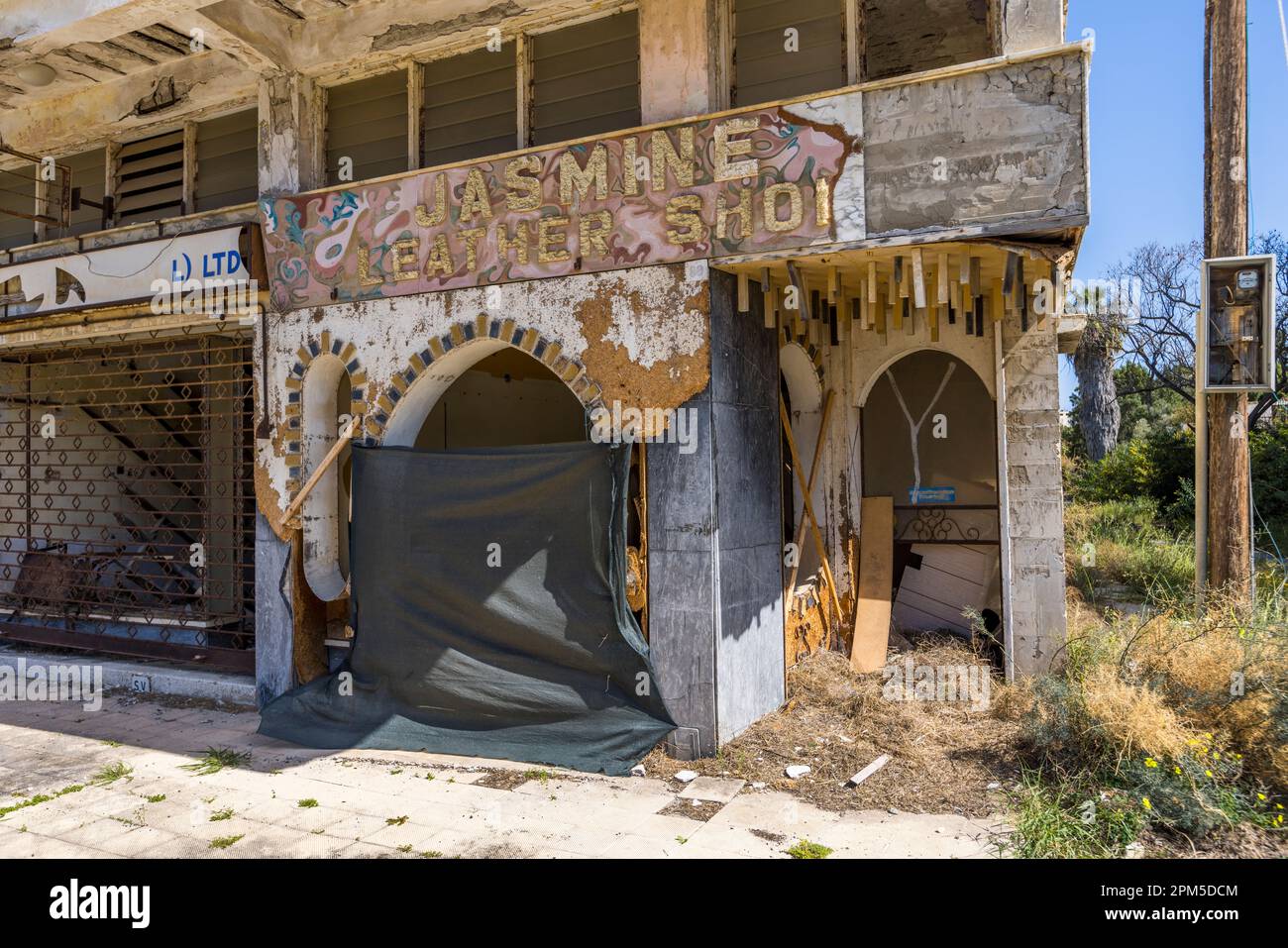 The ruined city of Varosha near Famagusta, Cyprus Stock Photo - Alamy