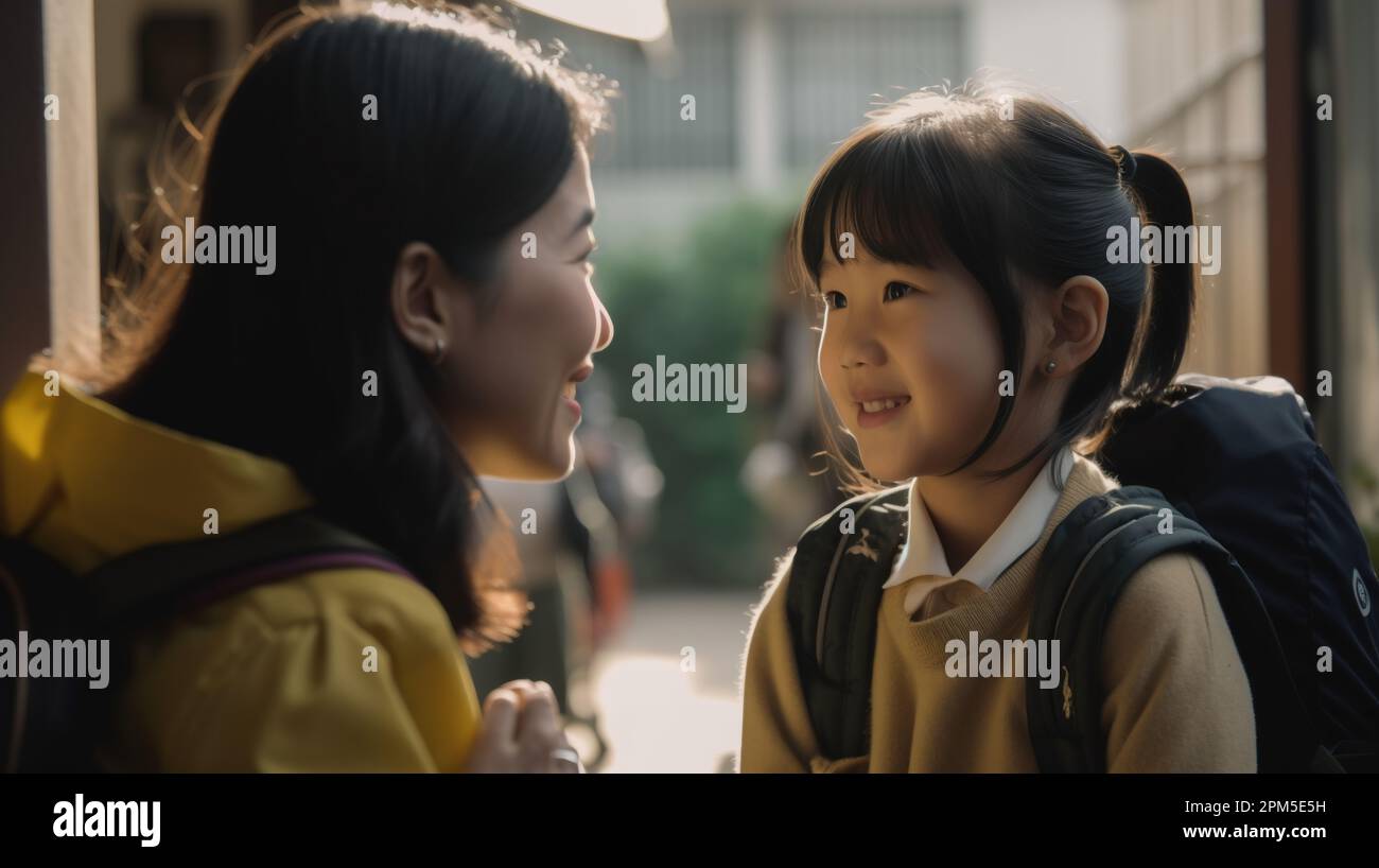 Mother daughter school spain hi-res stock photography and images - Alamy
