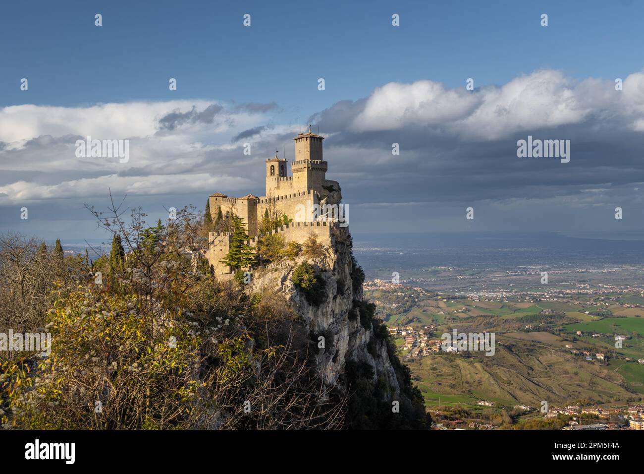 Rocca della Guaita, the most ancient fortress of San Marino, Italy ...